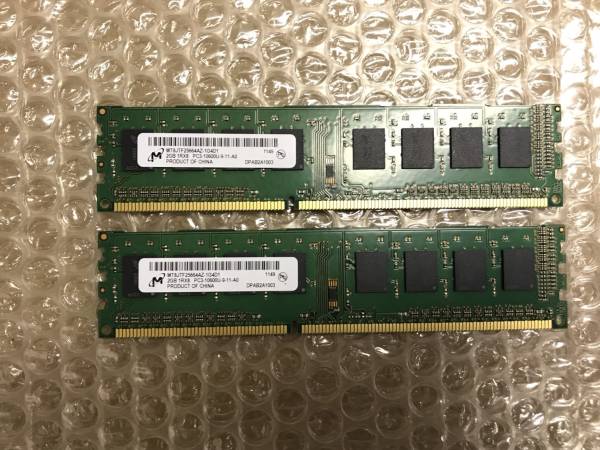 Micron PC3-10600U DDR3-1333 2GB x 2 合計4GB 在庫複数(2GB)｜売買されたオークション情報、yahoo ...