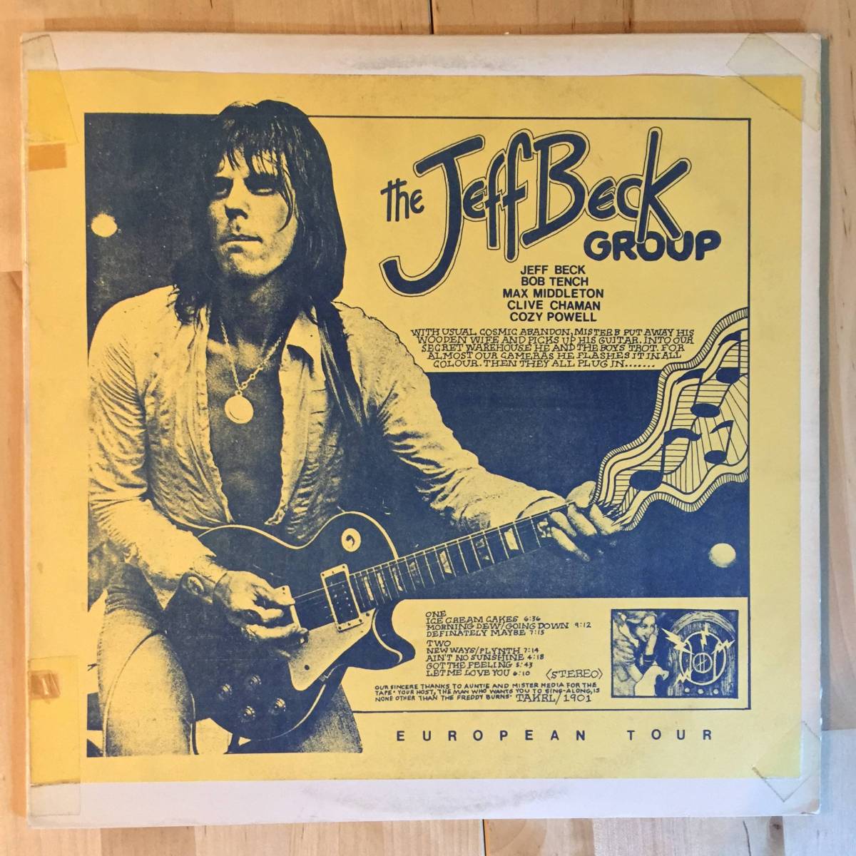 LP US盤 ブート Jeff Beck Group / European Tour / TAKRL 1901 / ジェフ ベック ...
