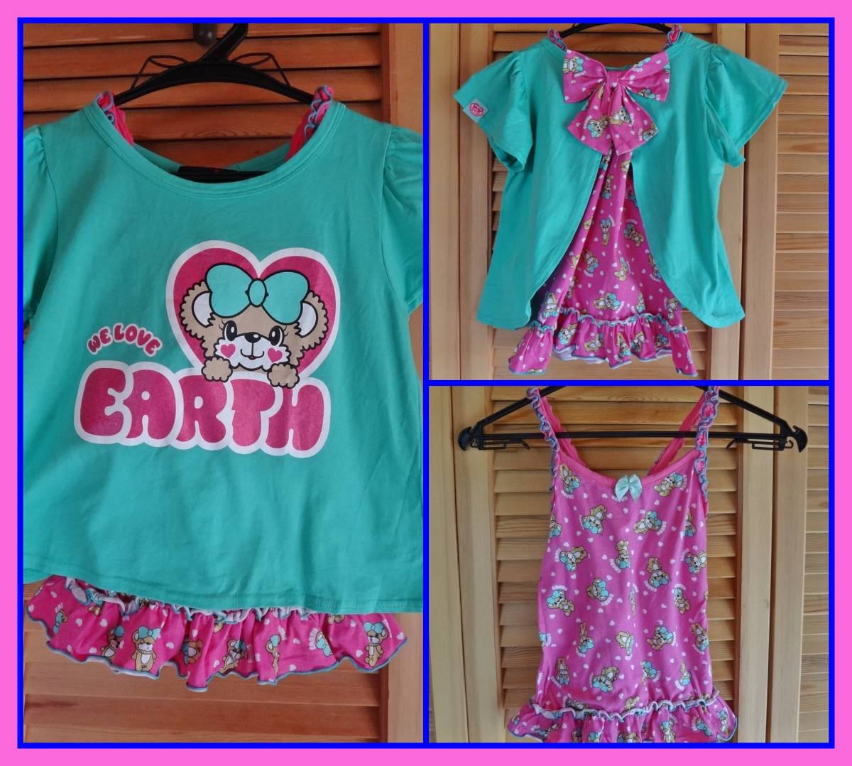 後ろ姿が可愛い アースマジック 2点セット キャミ＆Tシャツ EARTH MAGIC 130 140 検 ロニィ roni(半袖Tシャツ)｜売買されたオークション情報、yahooの商品情報を ...