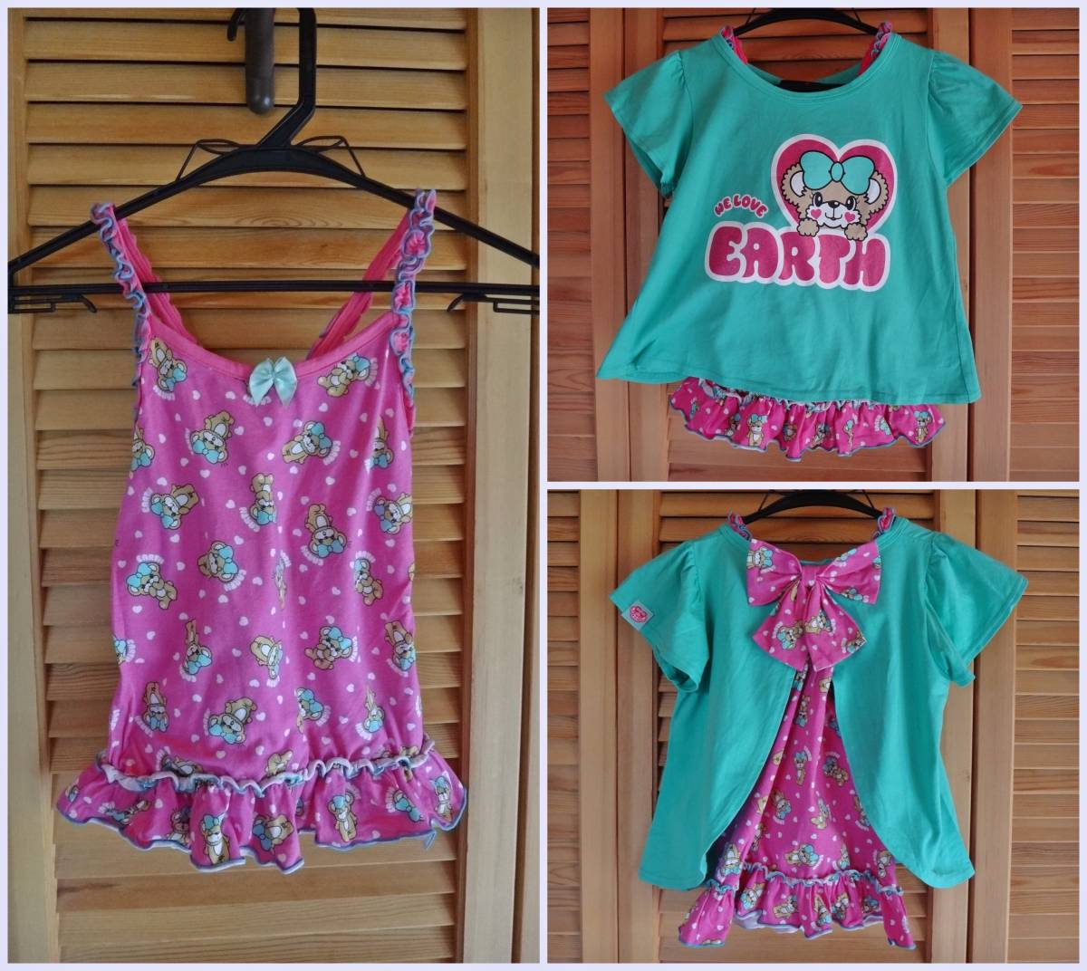 後ろ姿が可愛い アースマジック 2点セット キャミ＆Tシャツ EARTH MAGIC 130 140 検 ロニィ roni(半袖Tシャツ)｜売買されたオークション情報、yahooの商品情報を ...
