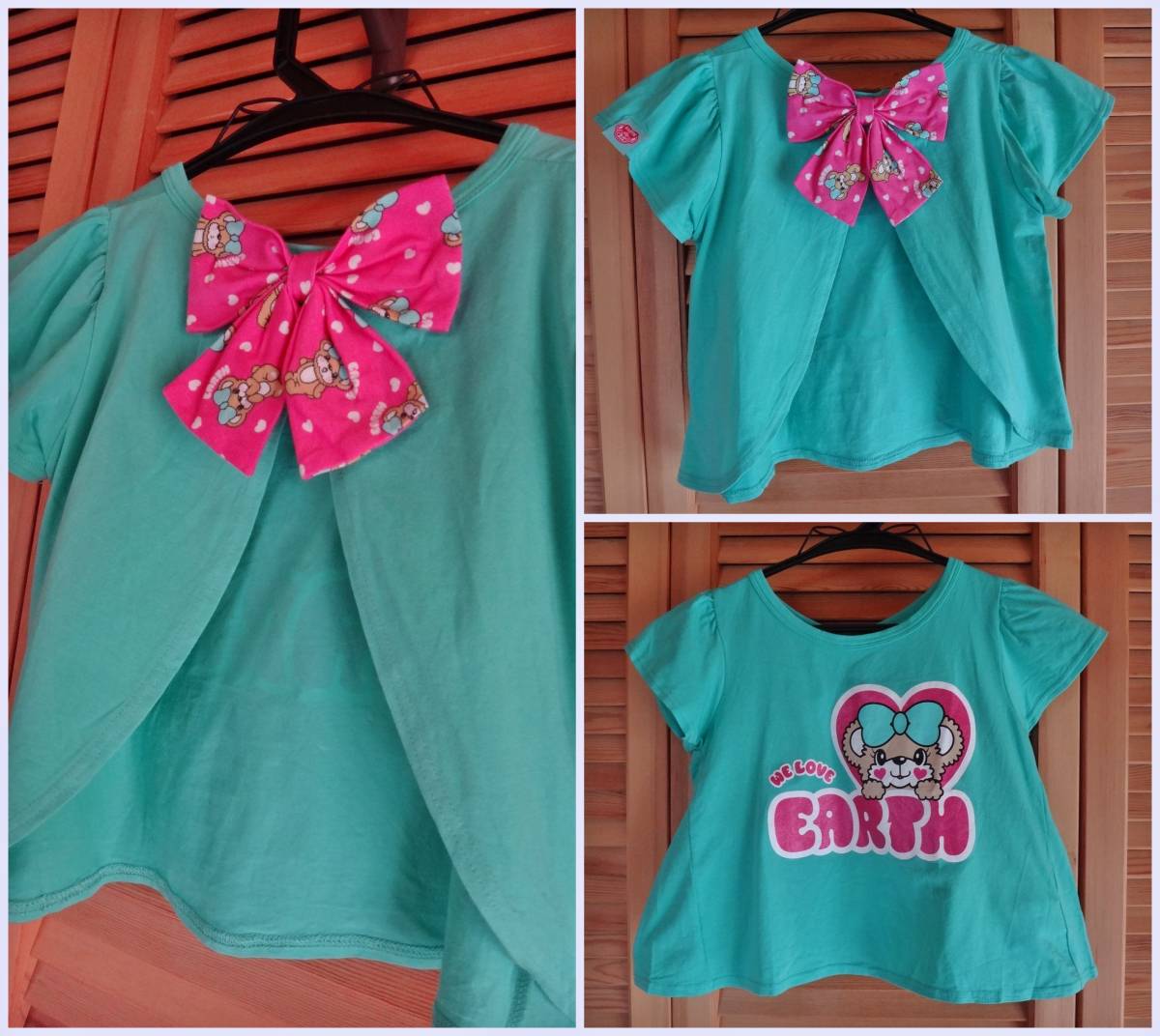 後ろ姿が可愛い アースマジック 2点セット キャミ＆Tシャツ EARTH MAGIC 130 140 検 ロニィ roni(半袖Tシャツ)｜売買されたオークション情報、yahooの商品情報を ...