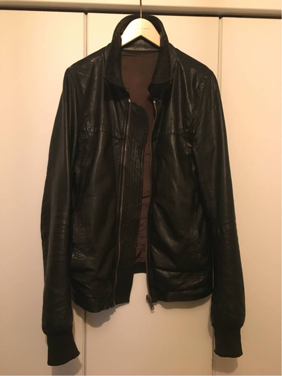 美 / RICK OWENS リックオウエンス / レザー ライダース / ブラック / XS / drkshdw Fear of God devoa JULIUS sise Damir ...