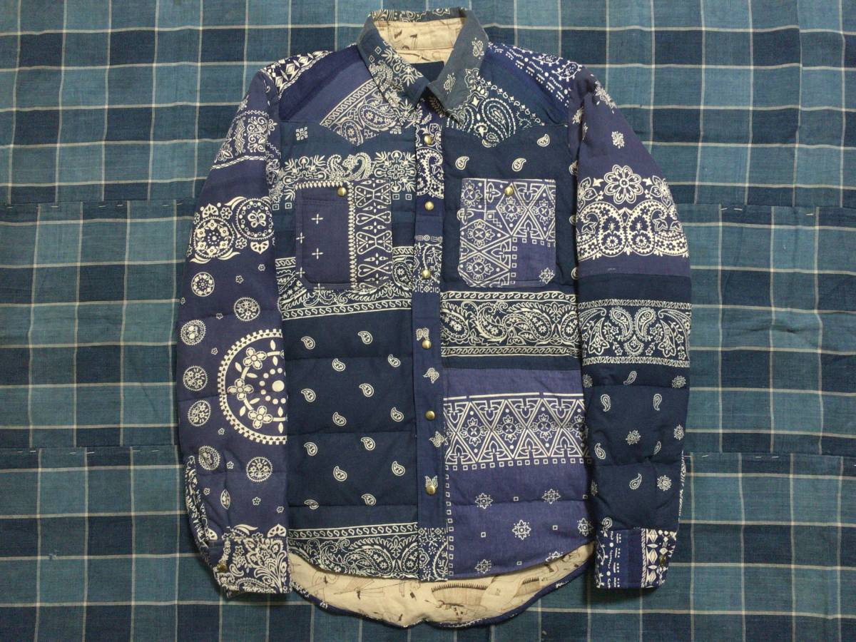 visvim KERCHIEF DOWN JKT size1 NAVY /ict kofu thorson valdez iris 101 ...