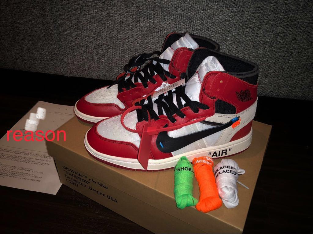 nike air jordan 1 off white air max supreme the north face box(27.0cm ...