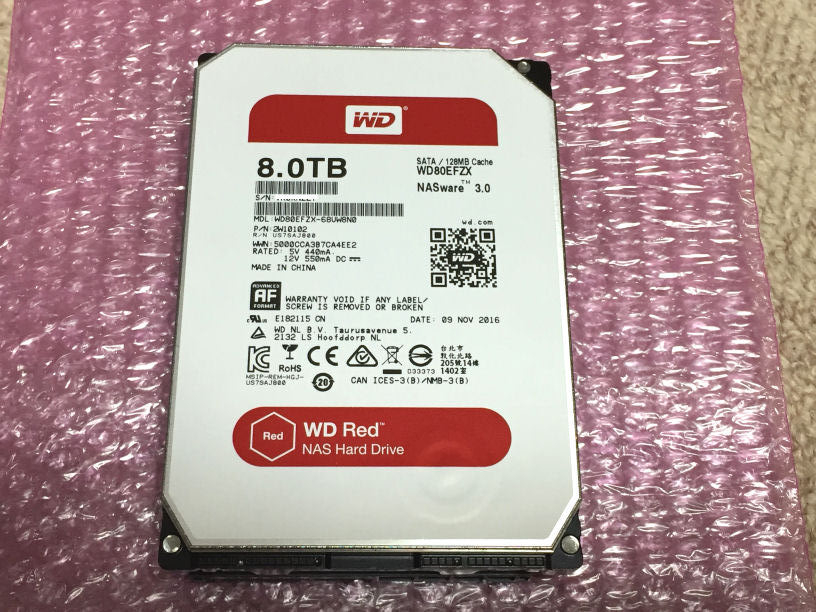 Western Digital WD80EFZX 8TB WD Red SATA600 NAS向け 632時間 n4(2TB～)｜売買された ...