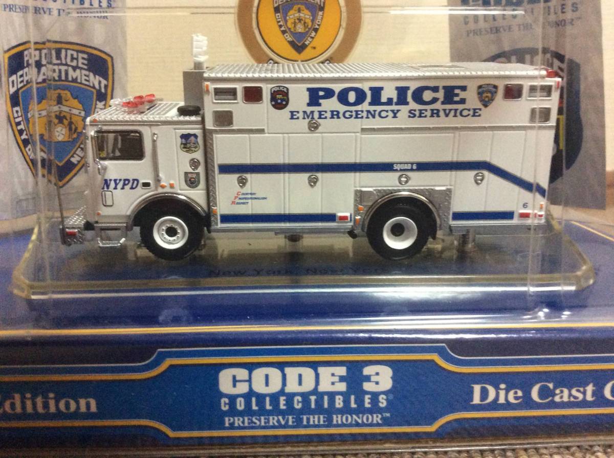 1/64 CODE3 COLLECTIBLES コード3 NYPD MACK/SAULSBURY HEAVY RESCUE ニューヨーク市警 ...