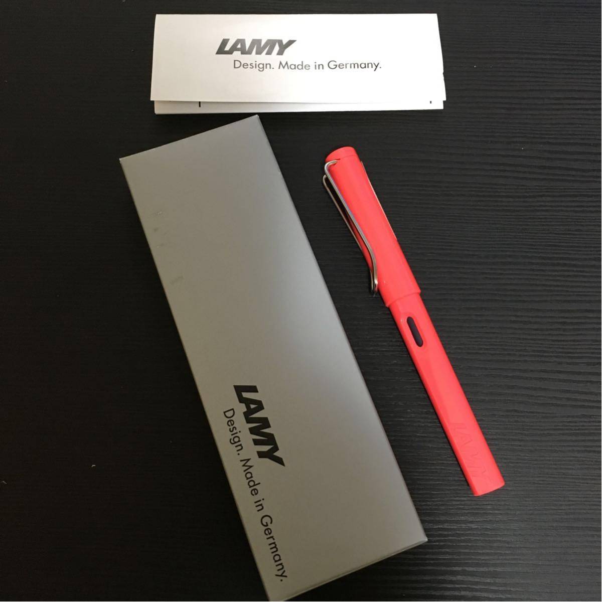 送料120円 ラミー サファリ 万年筆 ネオンコーラル 2014年限定色 ピンク色 LAMY(ラミー)｜売買されたオークション情報、yahooの商品情報をアーカイブ公開 - オークファン ...