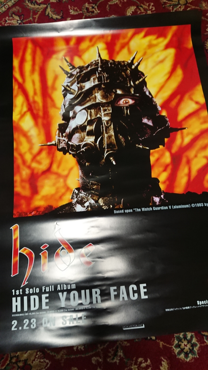 HIDE 1994年2月23日リリース HIDE YOUR FACE のポスター二枚セット(その他)｜売買されたオークション情報、yahooの ...
