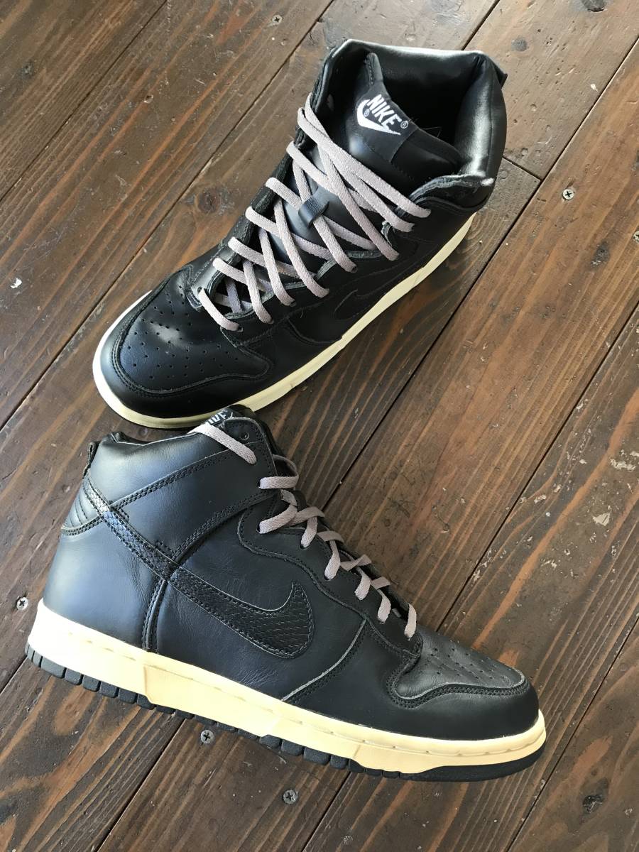 NIKE STUSSY DUNK HI PLUS 302763 701 黒 白 US 10 ステューシー ナイキ(28.0cm)｜売買された ...