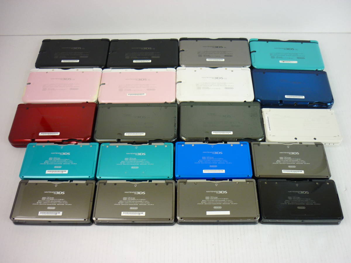 Nintendo new3DSLL/3DSLL/new3DS/3DS本体のみ ジャンク品 20台セット 3DS 8台/new3DS 1台 ...