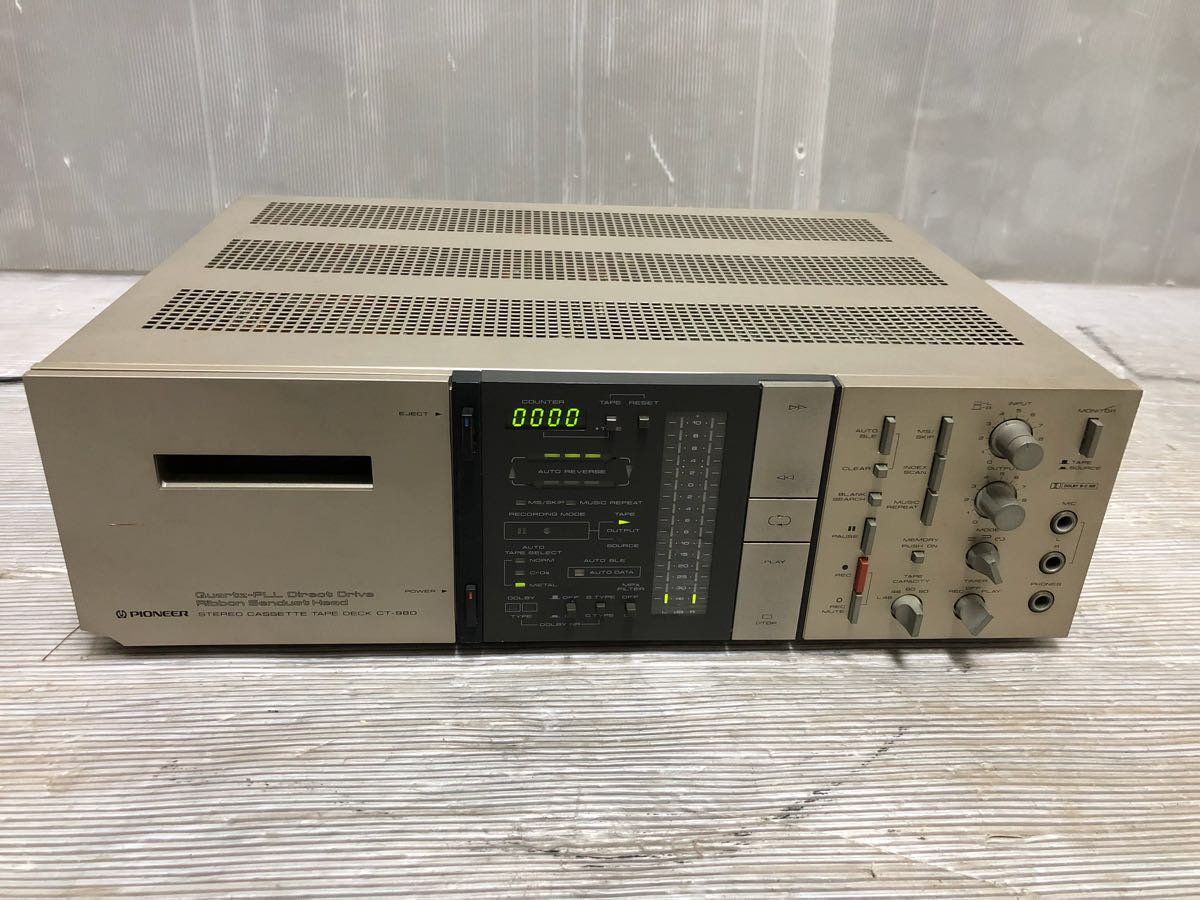 615-18 Pioneer パイオニア CT-980 ステレオカセットテープデッキ レトロ オーディオ(一般)｜売買されたオークション情報、yahooの商品情報をアーカイブ公開 ...