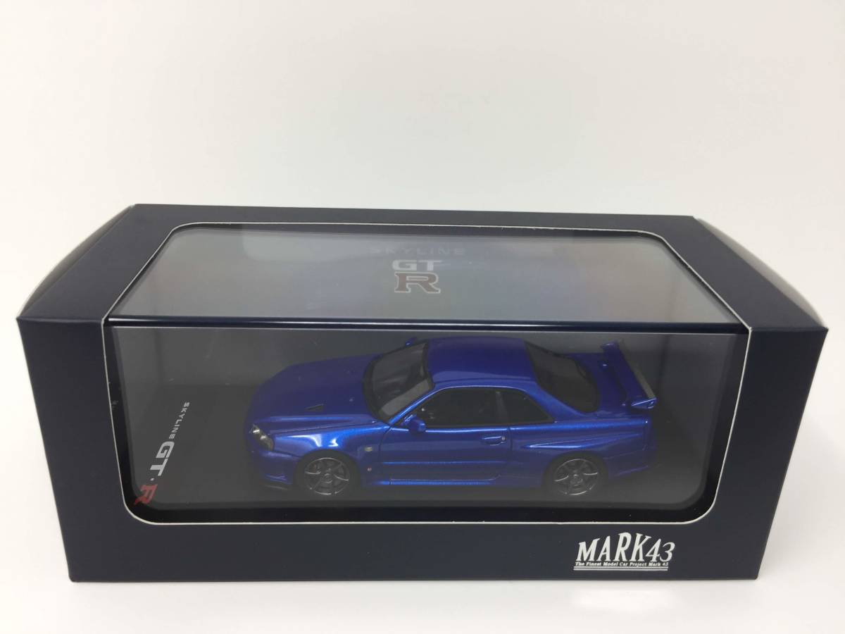1/43 日産 スカイライン GT-R VspecII BNR34 ベイサイドブルー PM4301BL MARK43(乗用車)｜売買された ...