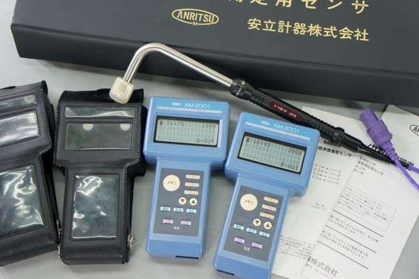 DW Anritsu S-113E-01 AM-2001 ハンディサーモメーター 2 表面温度センサー 取扱説明書付 RT1587015(環境 ...