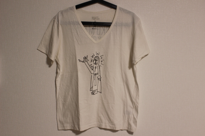 WACKOMARIA ワコマリア JFKC VネックプリントTシャツ 正規品 Lサイズ(トップス)｜売買されたオークション情報、yahooの ...