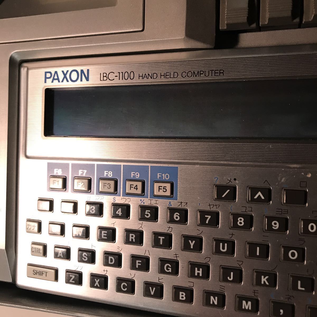 PAXON LBC-1100 HAND HELD COMPUTER GENERAL CL-1000 PRINTER CASSETTE UNIT TDK PC10 PERSONAL ...