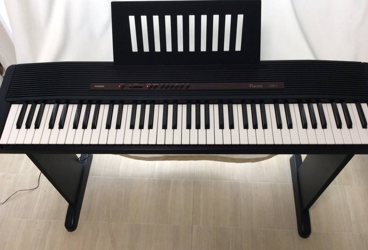 CASIO カシオ 電子ピアノ ピアチェーレ Piacere CPS-7 76鍵 スタンド付 品 キーボード デジタルピアノ(カシオ)｜売買さ ...