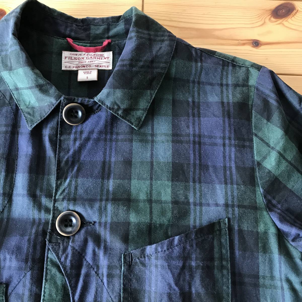 フィルソン オイルド ジャケット Filson guide work jacket サイズS USA製 ガイドワークジャケット(男性用)｜売買 ...