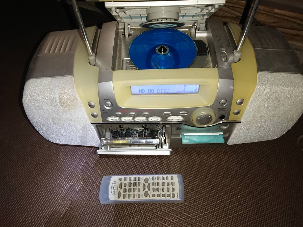 KENWOOD ケンウッド MDX-F3 CD/MD/TAPE 再生確認済み(一般)｜売買されたオークション情報、yahooの商品情報を ...