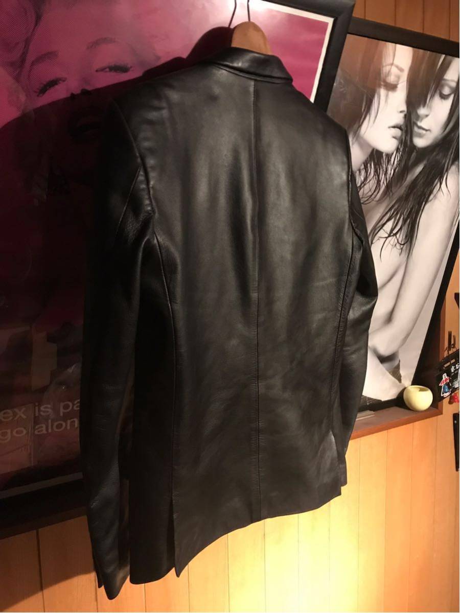 JOHN LAWRENCE SULLIVAN 15AW レザーテーラードジャケット 検 guidi The viridi anne Julius Devoa Yohji yamamoto ...