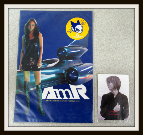 安室奈美恵 AMR MAGAZINE EDITION GENIUS 2000 ツアーパンフレット おまけexhibition of namie ...