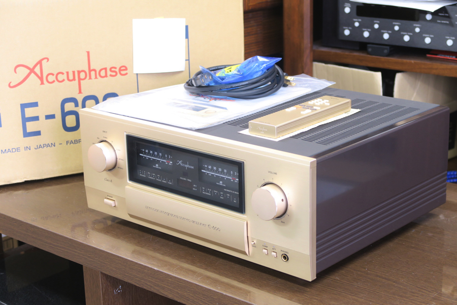 Accuphase E-600 アキュフェーズ 純A級プリメインアンプ AAVA方式ボリュームコントロール 60W/ch 4Ω 元箱付 REWIRE INC#R02123(アキュフェーズ ...