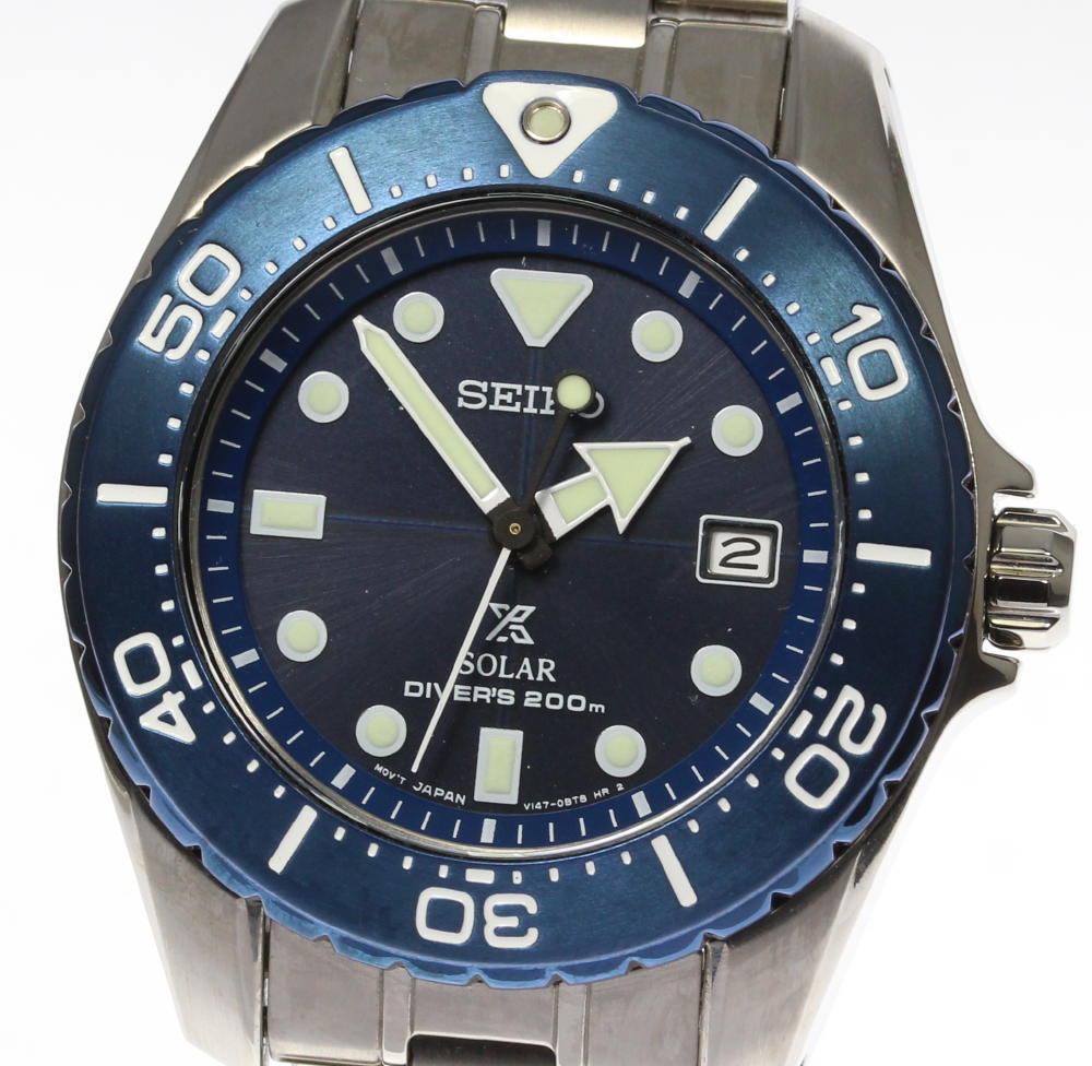 1円スタート 極 箱付 SEIKO セイコー プロスペックス SBDN017/V147-0AW0 ソーラー メンズ 181004(プロス ...