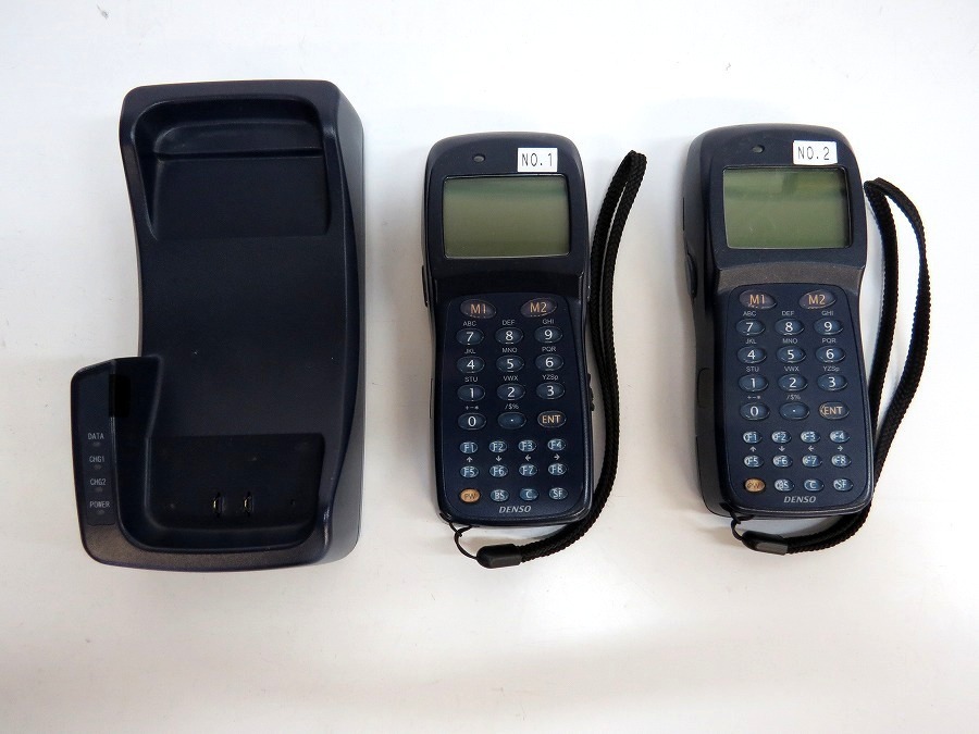 Z487ZぶちOA DENSO バーコードハンディターミナル BHT-8000 2台 USB通信ユニット CU-8021 1台 計3台セット(バーコードリーダー)｜売買されたオークション情報 ...