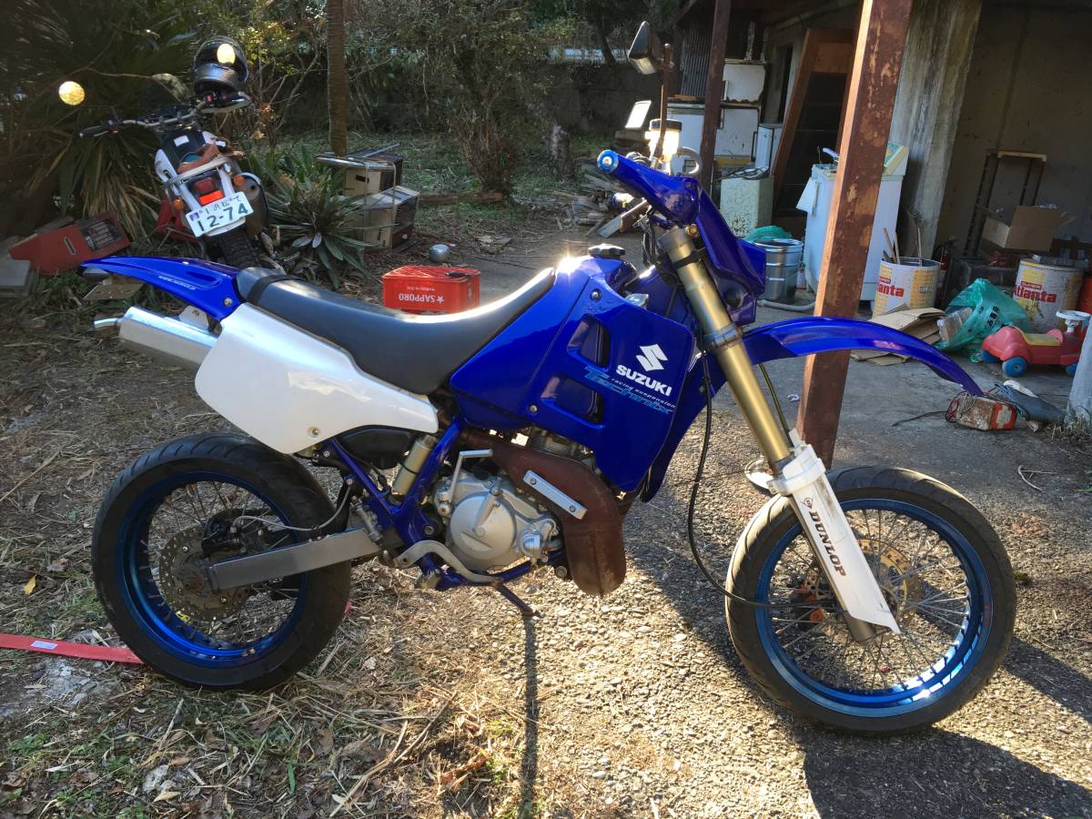 スズキ TS200R モタード仕様 エンジン実動 書類付き 鍵付き TS125 RG125(126cc-250cc)｜売買されたオークション ...