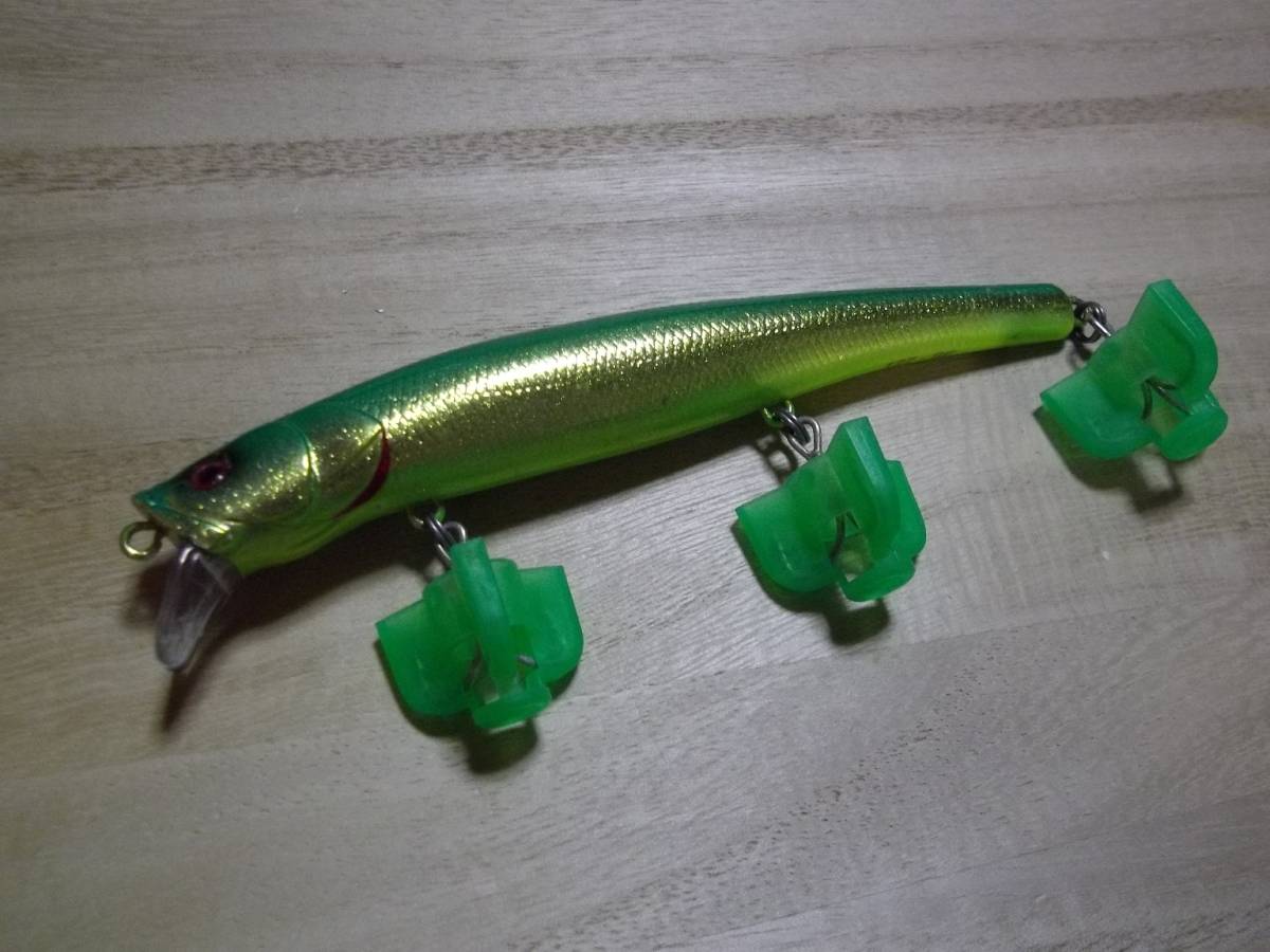 ARGUS GOKOU 127-SF Bazooka アーガス 悟空 127-SF バズーカ 銀粉グリーンゴールド(ミノー)｜売買された ...