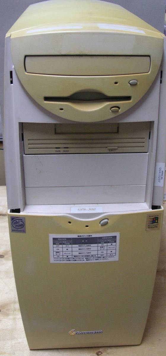 GATEWAY タワー型パソコン GP6-300 GateWey モニター EV700 SCSI LAN テープ ドライブ(ゲートウェイ ...