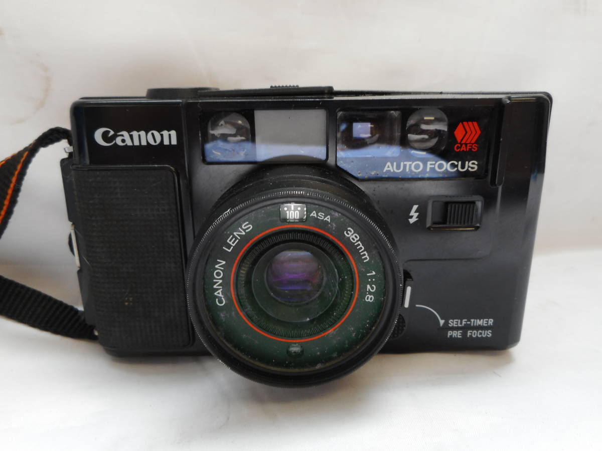 キャノン CANON AUTO FOCUS AF35M フィルムカメラ Kenko MC UV SL-39 48mm レンズ 38mm 1:2.8 日本製 C-0301-2(コンパクトカメラ ...