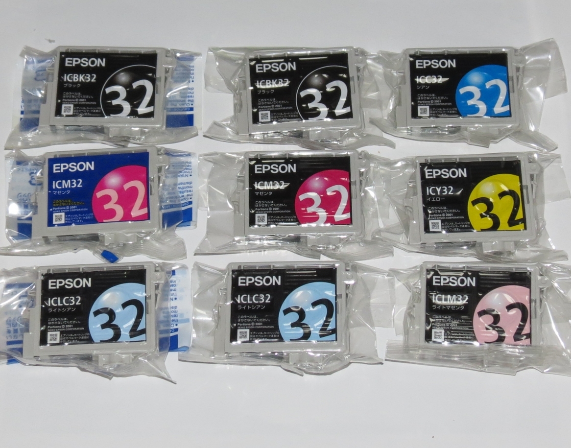 エプソン EPSON 純正インク IC6CL32 BK32 C32 M32 Y32 LC32 LM32 6色9本組 送料185円(エプソン)｜売買されたオークション情報、yahooの商品情報を ...