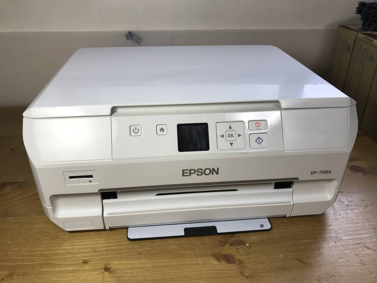 EPSON エプソン A4 インクジェット プリンター 複合機 EP-708A 419(エプソン)｜売買されたオークション情報、yahooの商品情報をアーカイブ公開 - オークファン ...