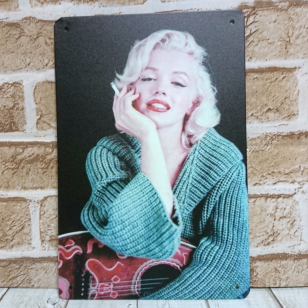 ブリキ看板 アメリカン ポスター 女優 マリリン モンロー 楽器 マンドリン タバコ 美女 セクシー kou 映画(インテリア小物)｜売買されたオークション情報、yahooの商品情報を ...