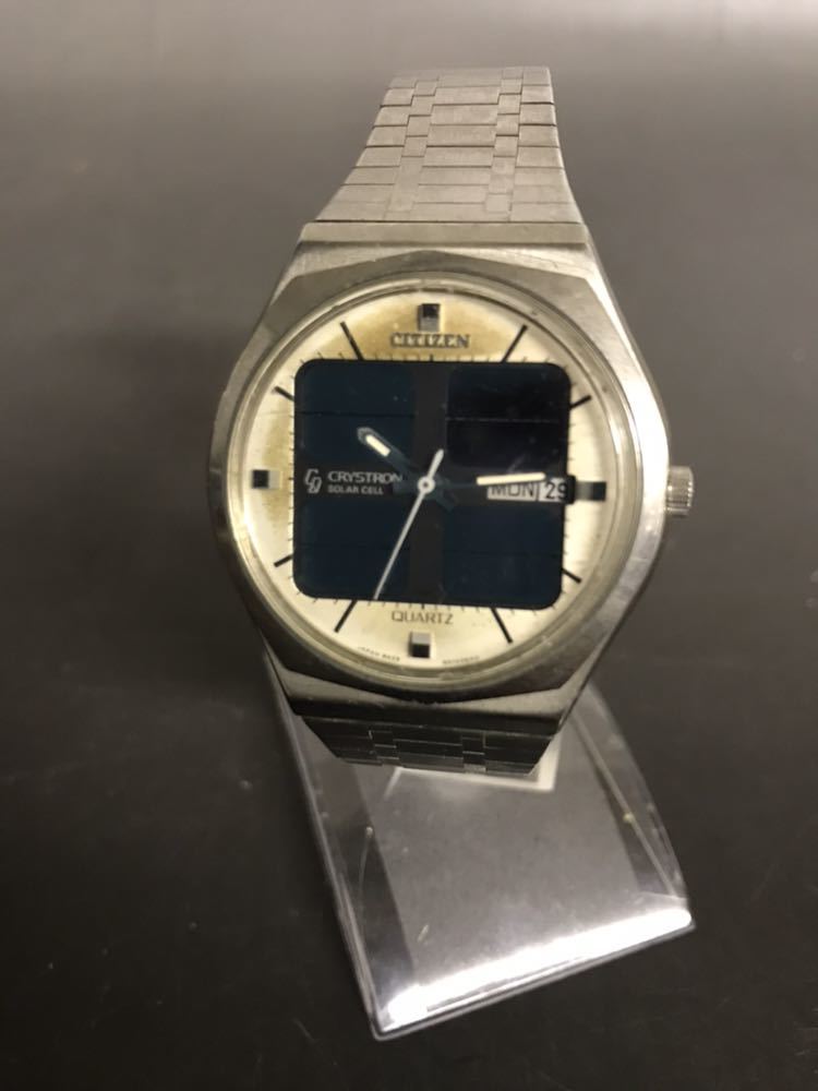 CITIZEN CRYSTRON SOLAR CELL QUARTZ 4-860811 腕時計 シチズン(シチズン)｜売買されたオークション ...