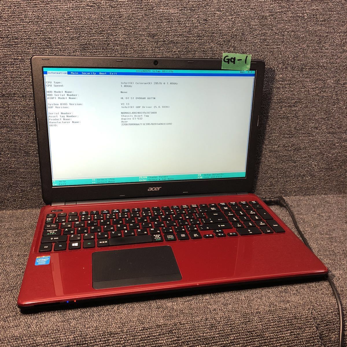Ga-1 激安 ノートPC エイサー acer Celeron 2957U 1.40GHz Aspire E1-532 H 14D/R ...