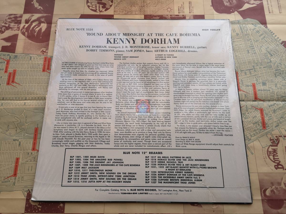 LP Kenny Dorham 'Round About Midnight At The Cafe Bohemia lp0002(ジャズ一般)｜売買されたオークション情報、yahooの商品情報 ...