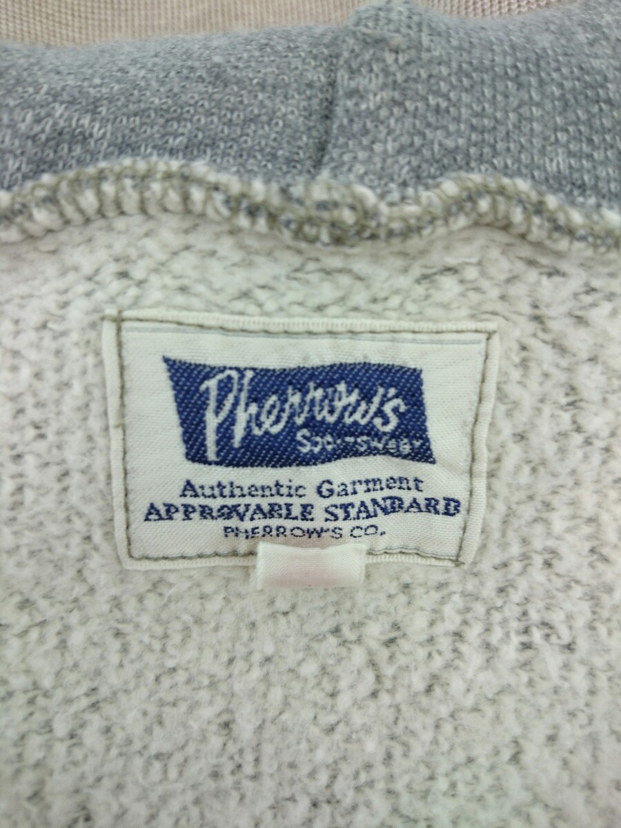 PHERROW’S パーカー/XL/コットン/グレー/フェローズ/レプリカ/カジュアル/アメカジ/フード/ストリート/2ND(ジャケット、上着)｜売買されたオークション情報、yahooの商品 ...
