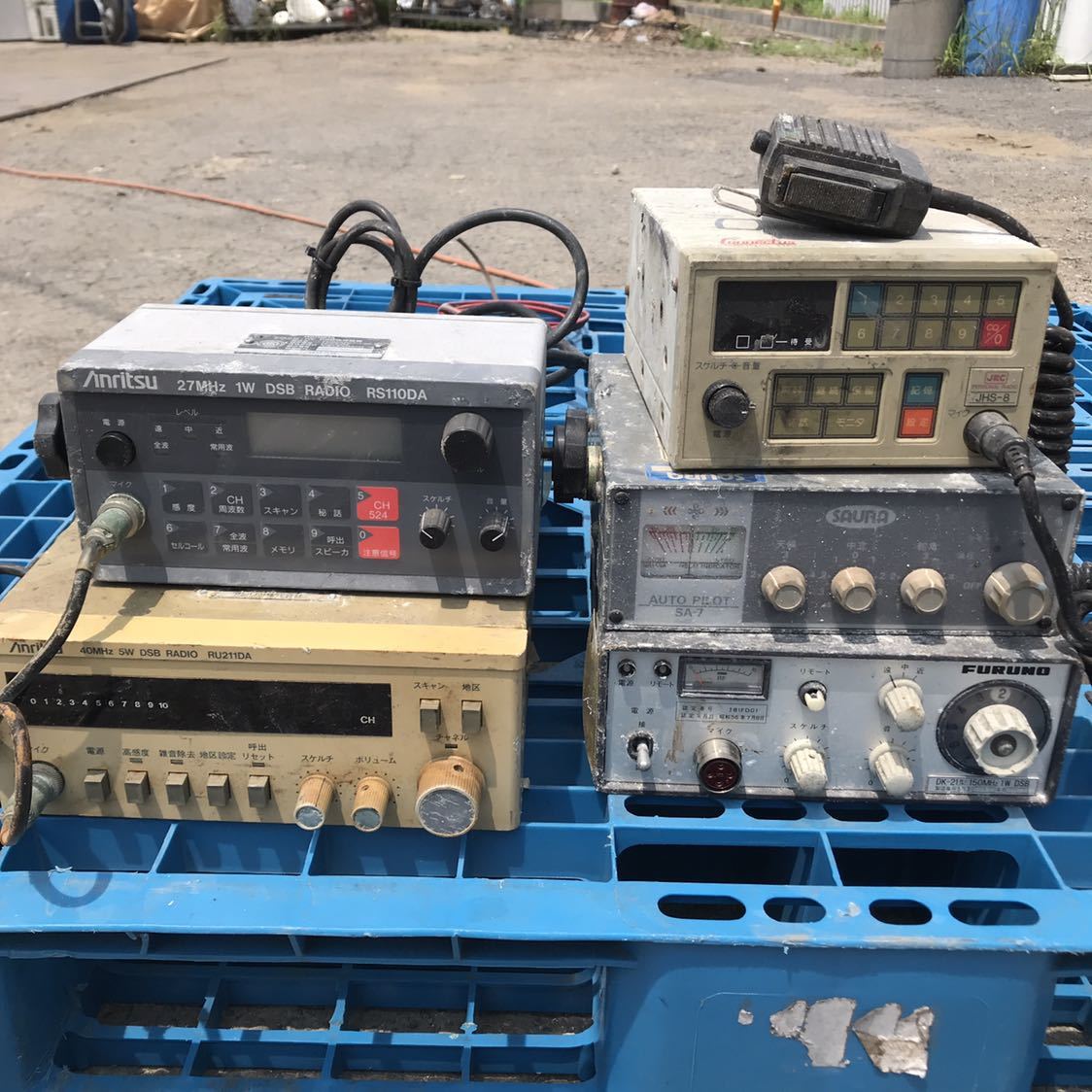 u384 ジャンク品 Anritsu アンリツ RS110DA RU211DA JRS JHS-8 DSB送受信機 無線機 SAURA オート ...