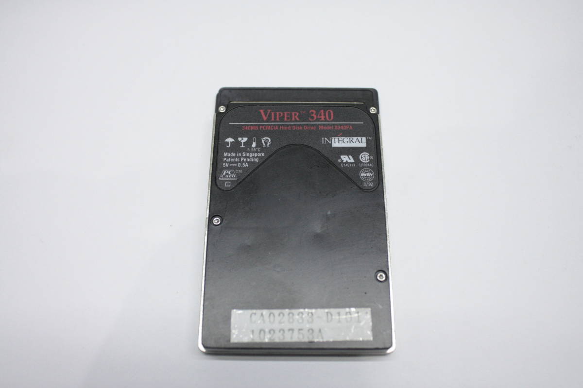 Z203 Integral Viper 340 PCMCIA Hard Disk Drive 340mb Model 8340pa(PCカード ...