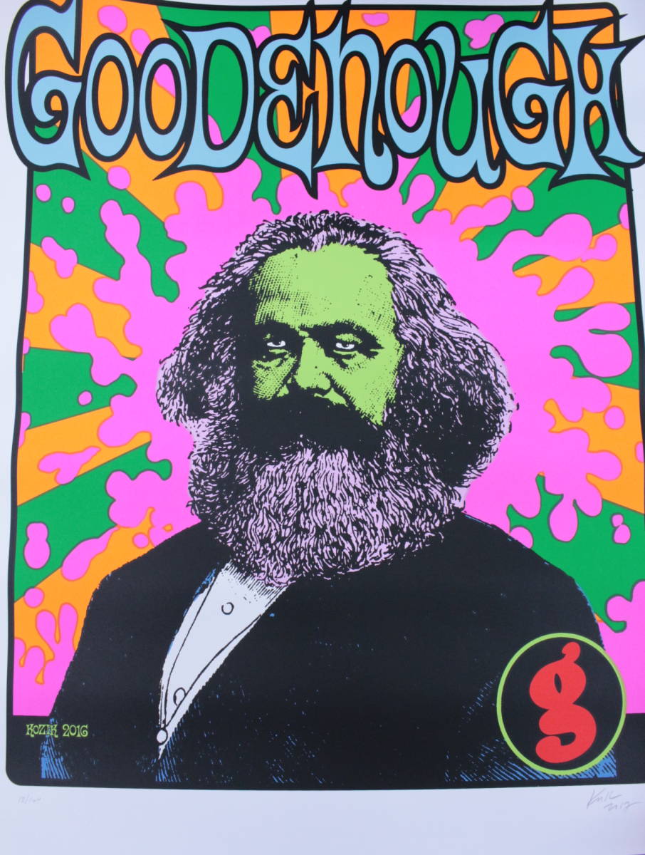 GOODENOUGH KOZIK ART WORK color D グッドイナフ コジック シルクスクリーン ポスター 100枚限定 サイン シリアルナンバー入り(その他)｜売買された ...