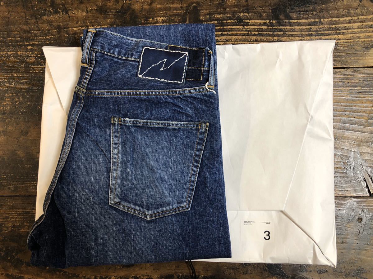 19aw 3 visvim SOCIAL SCULPTURE DRY DENIM 3 L ICT COAT INDIGO 101 KOFU INDIGO DRY JUMBO ...