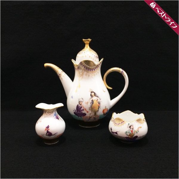 マイセン アラビアンナイト 千夜一夜物語 ティーポット クリーマー シュガーポット カップ＆ソーサー ティーセット 16点 032(マイセン)｜売買されたオークション情報、yahooの商品情報 ...