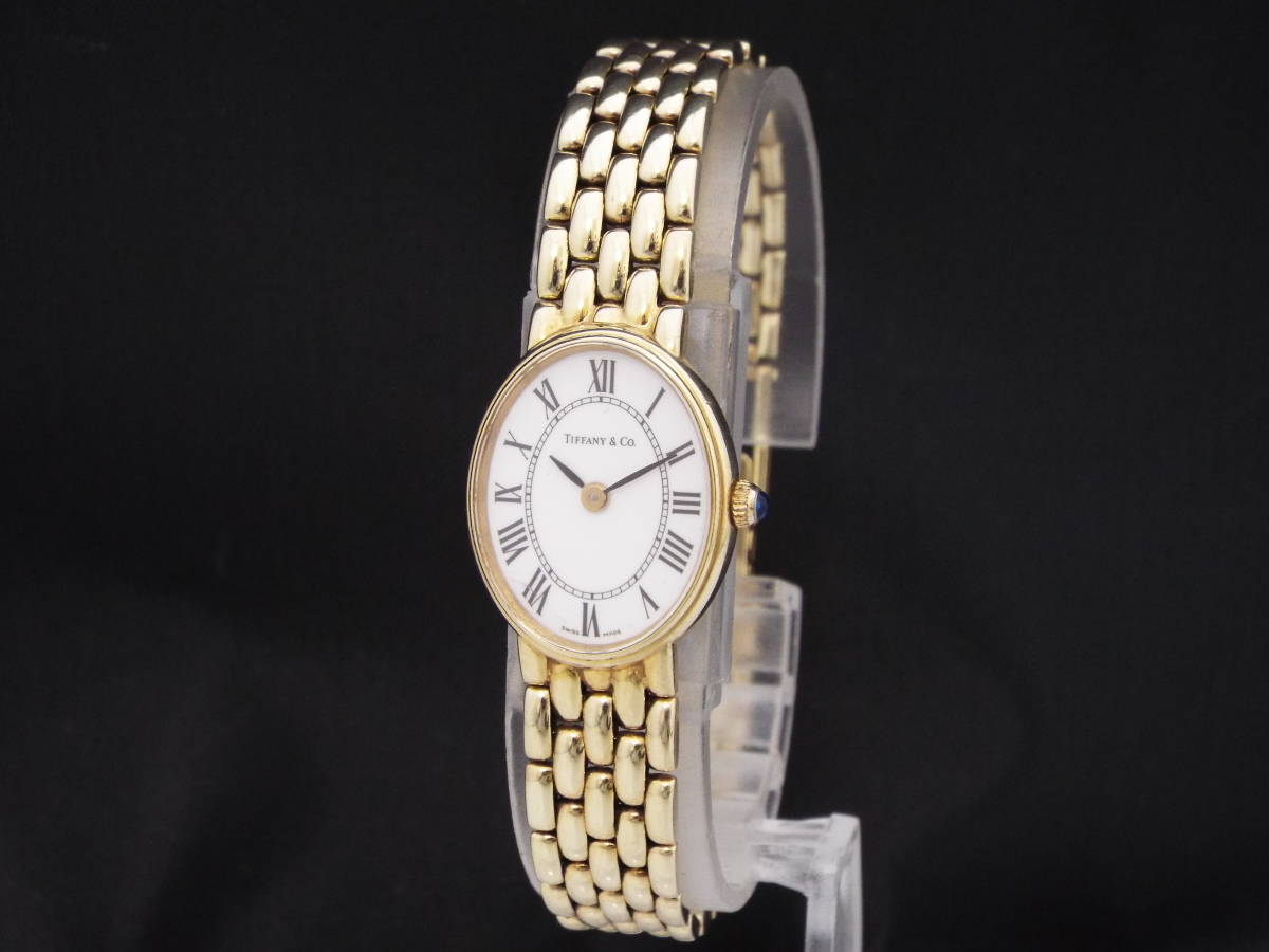 14K 金無垢 総重量約28.5g タ127/TIFFANY&Co. ティファニー/クオーツ/レディース腕時計/ローマン(ティファニー)｜売買 ...