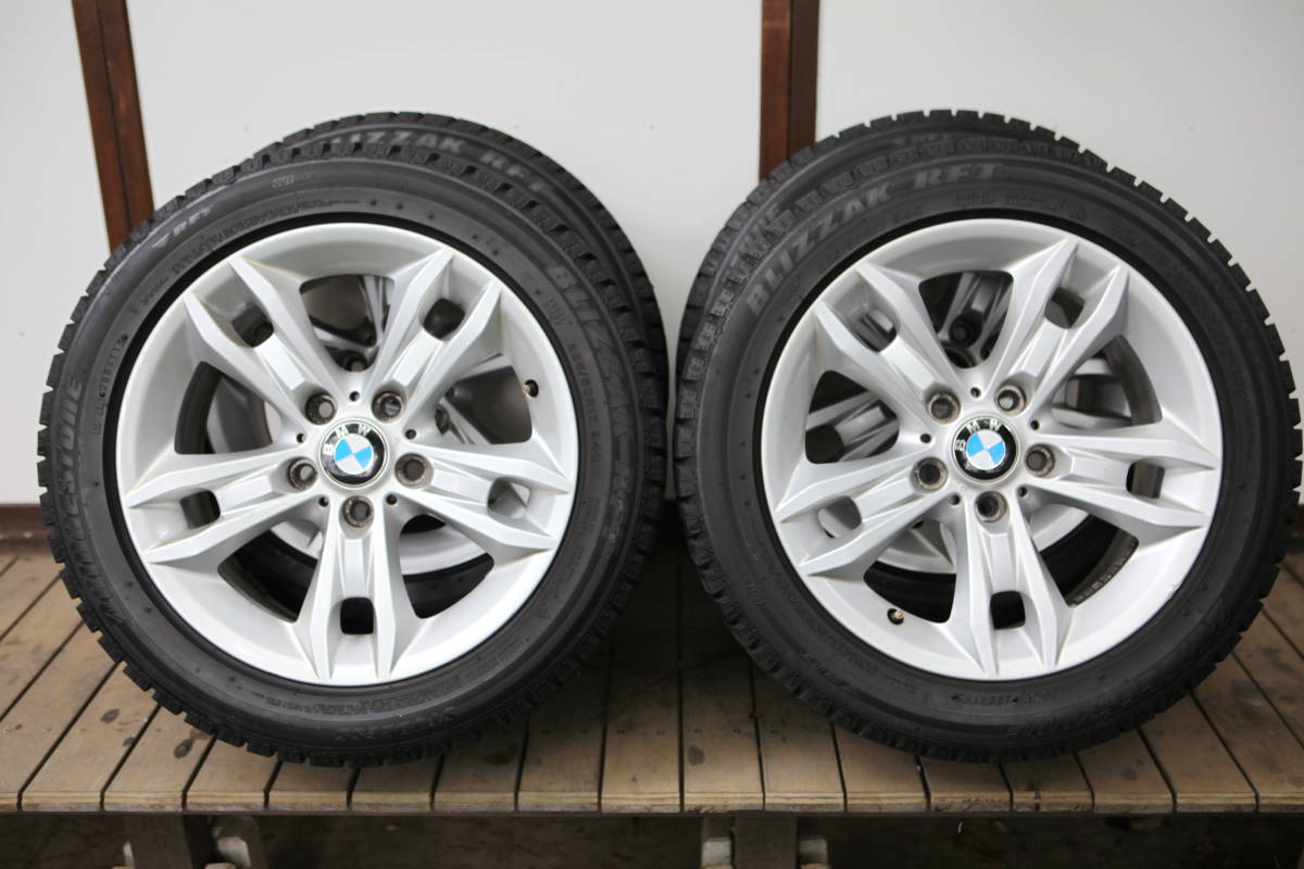 BMW アルミ BMW純正 17×7.5J EH2 IS34 スタッドレス BRIDGESTONE BLIZZAK RFT 225/50R17 ...