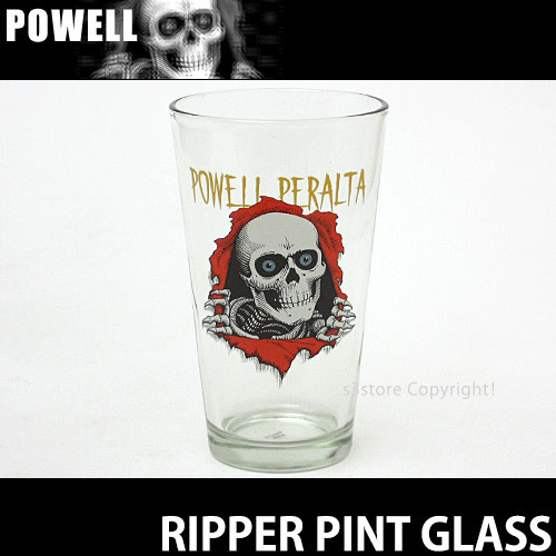 1円 POWELL RIPPER PINT GLASS パウエル リッパー パイント グラス ビアグラス 同梱不可(スケートボード)｜売買され ...
