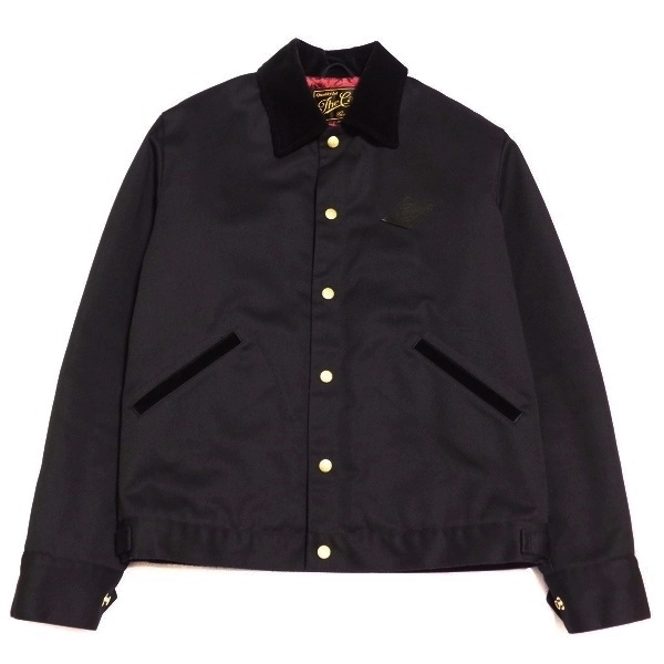 極 CALEE キャリーT/C TWILL WORK JACKET コーデュロイ切り替え T/Cツイルワークジャケット ブラックM レザーワッペン 中綿キルト(Mサイズ)｜売買された ...