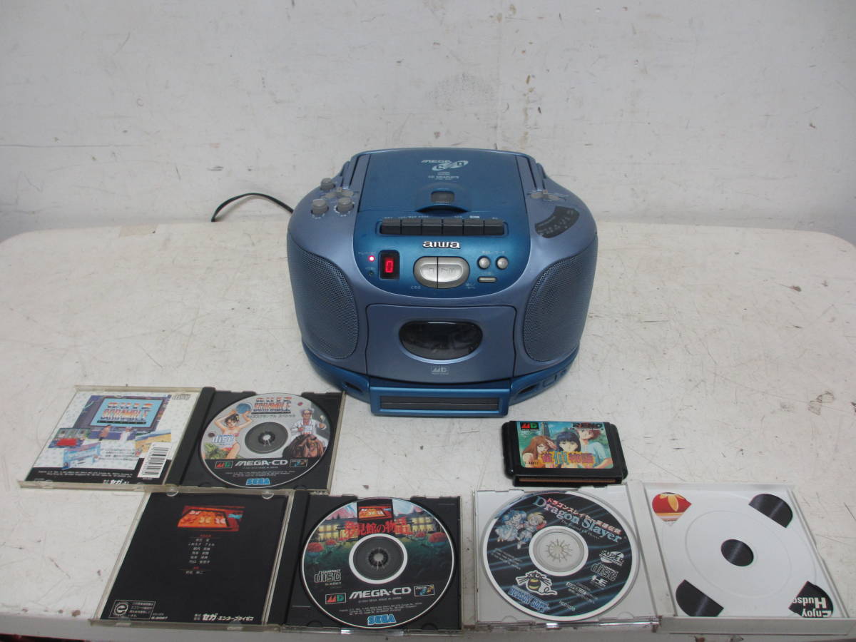 268 AIWA メガCDラジカセ CSD-GM1 メガドライブ搭載SEGA(本体、アクセサリー)｜売買されたオークション情報、yahooの商品情報をアーカイブ公開 - オークファン ...