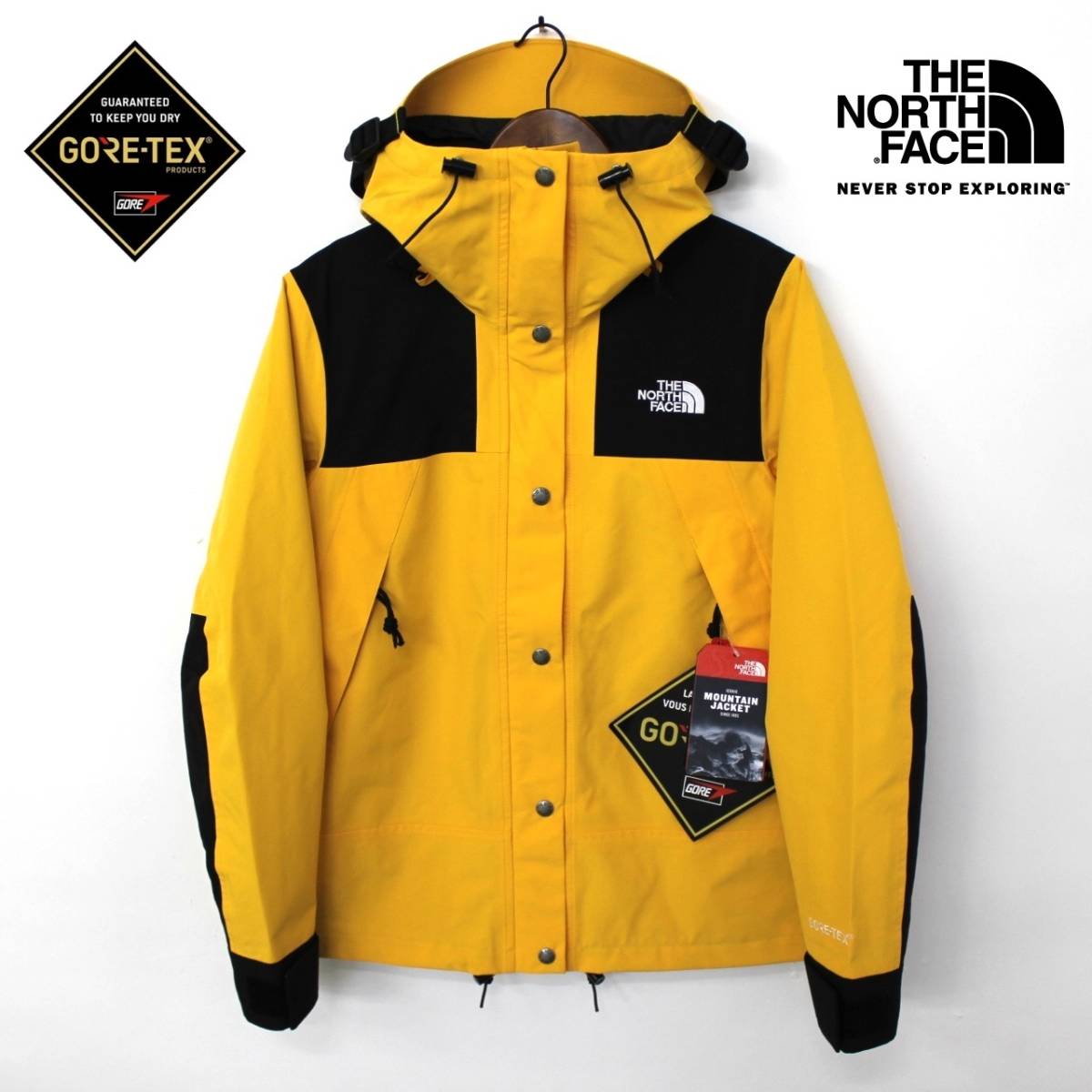 正規 ot3398S The North Face レディースS TNF YELLOW 1990 MOUNTAIN JACKET GTX ...
