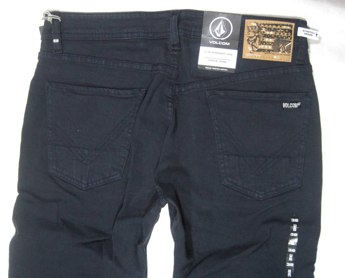 VOLCOM A1931404 VORTA S-GENE ジーンズ 紺 ネイビー W32 スリムストレート ストレッチデニム(ボトムス)｜売買されたオークション情報、yahooの商品情報を ...